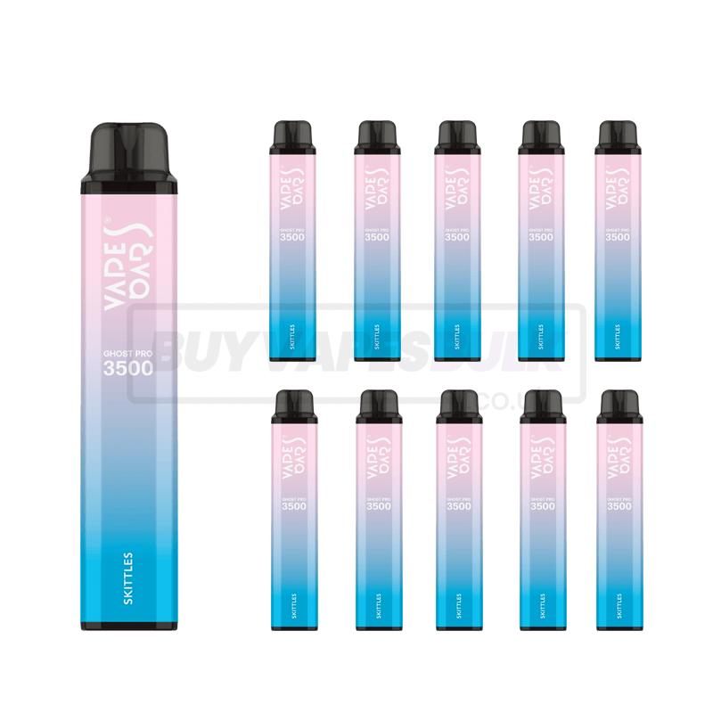Vapes Bars Ghost Pro 3500 Skittles 10 Pack | Buy Vapes Bulk