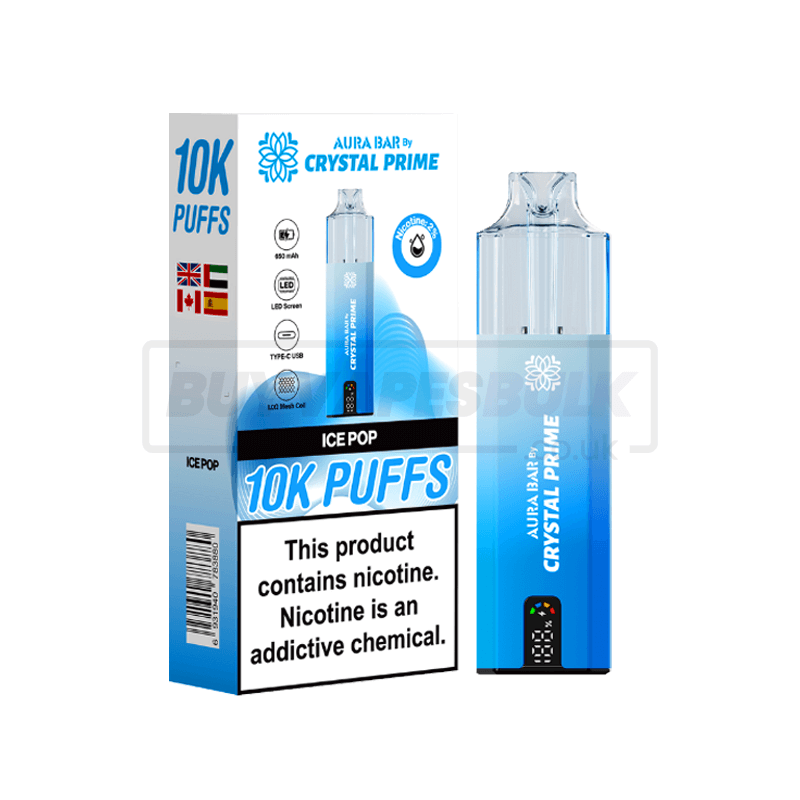 Ice Pop Crystal Prime 10K Puffs 5 Pack | Buy Vapes Bulk