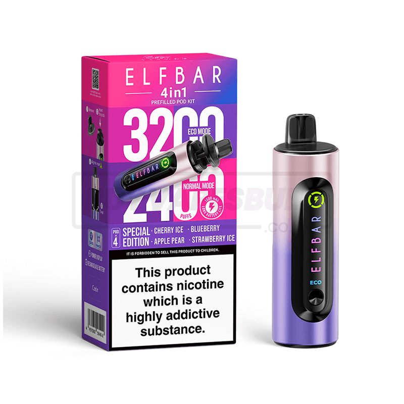 Special Edition Elf Bar 4 in 1 Puff Disposable Vape 5 Pack | Buy Vapes Bulk