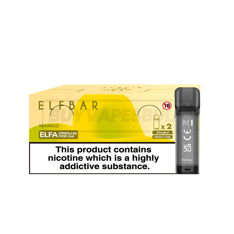 Mango Elf Bar Elfa Prefilled Pods 10 Pack – Buy Vapes Bulk