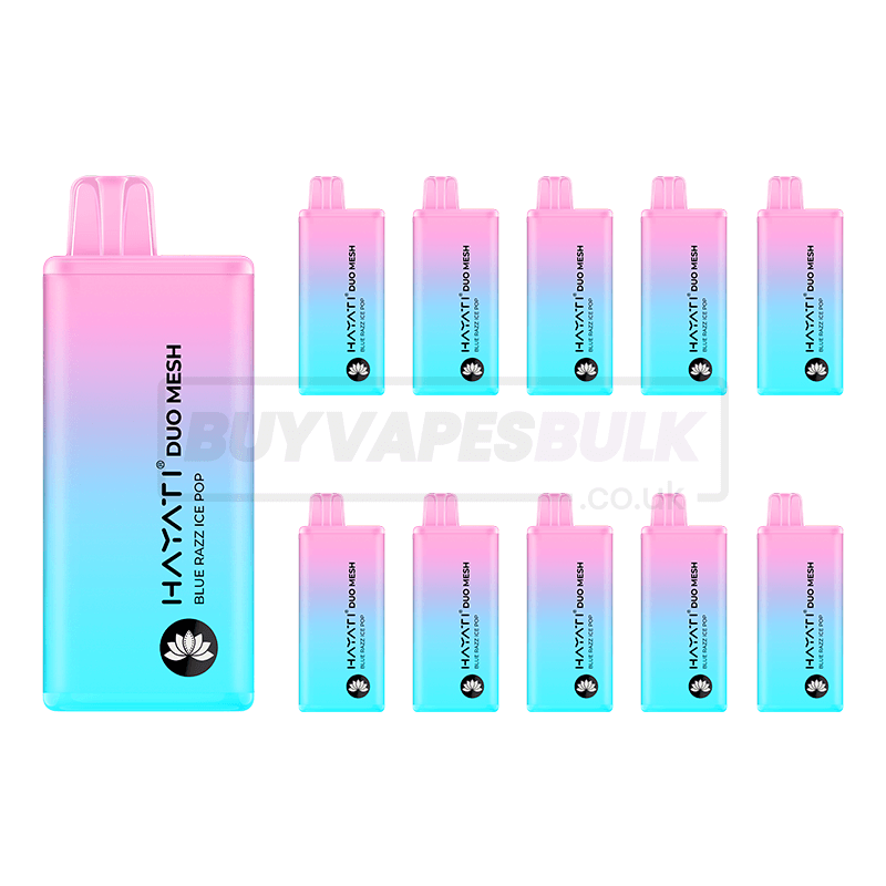 Blue Razz Ice Pop Hayati Duo Mesh 7000 Disposable Vape 10 Pack | Buy ...