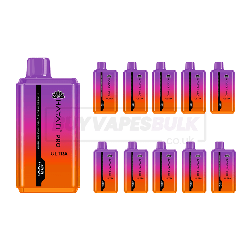 Grape Berry Burst / Pear Apple Raspberry Hayati Pro Ultra 15000 10 Pack ...