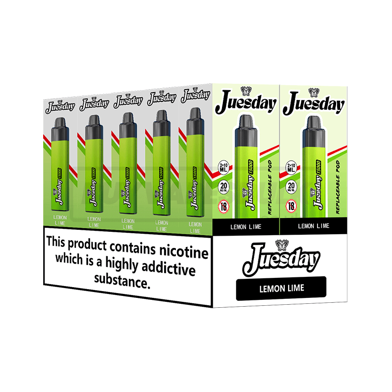 Lemon Lime Juesday 15K Prefilled Vape Kit 5 Pack | Buy Vapes Bulk